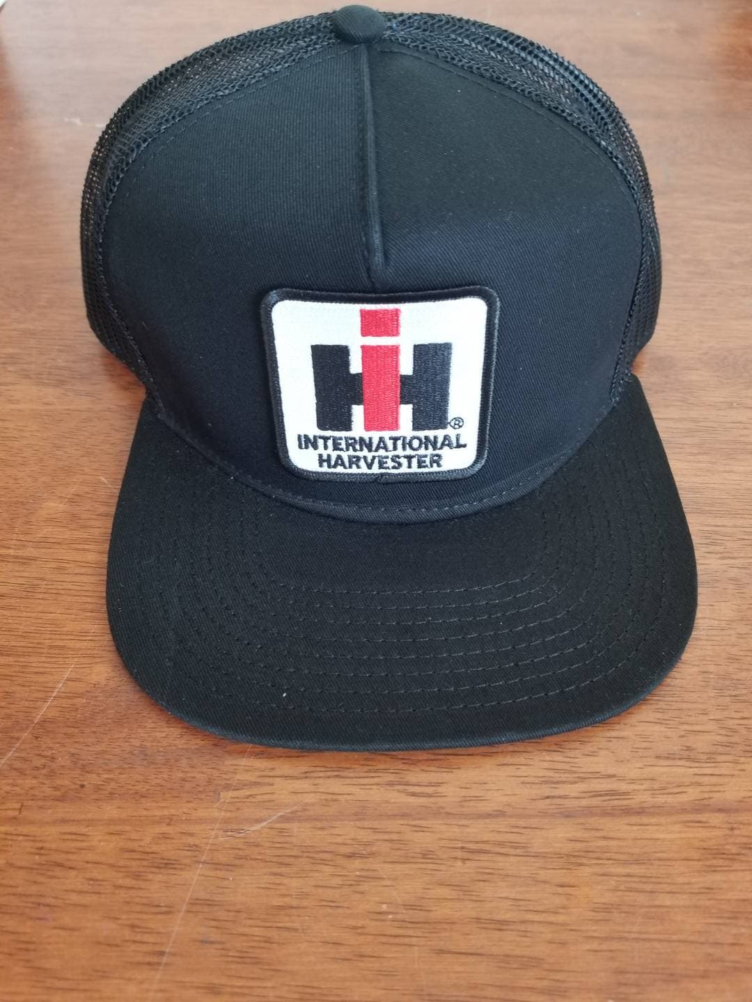 IH International Harvester Farmall Summer High Crown Hat Black With ...