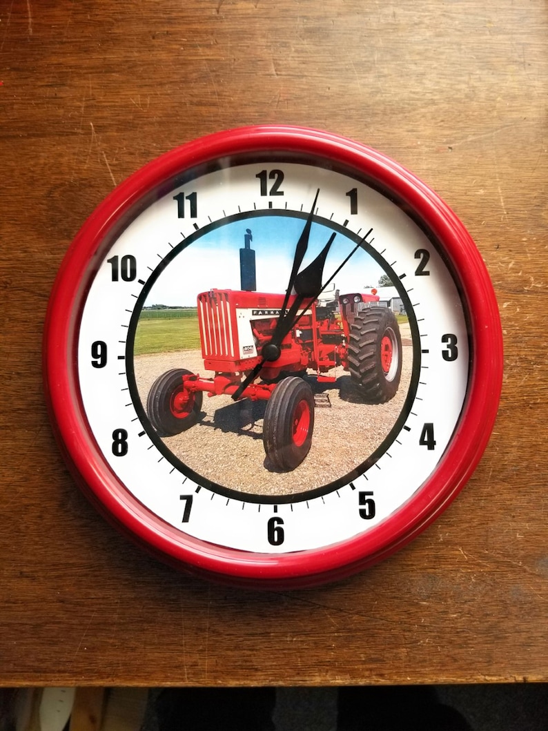 IH 806 Farmall Tractor Red Clock - Etsy