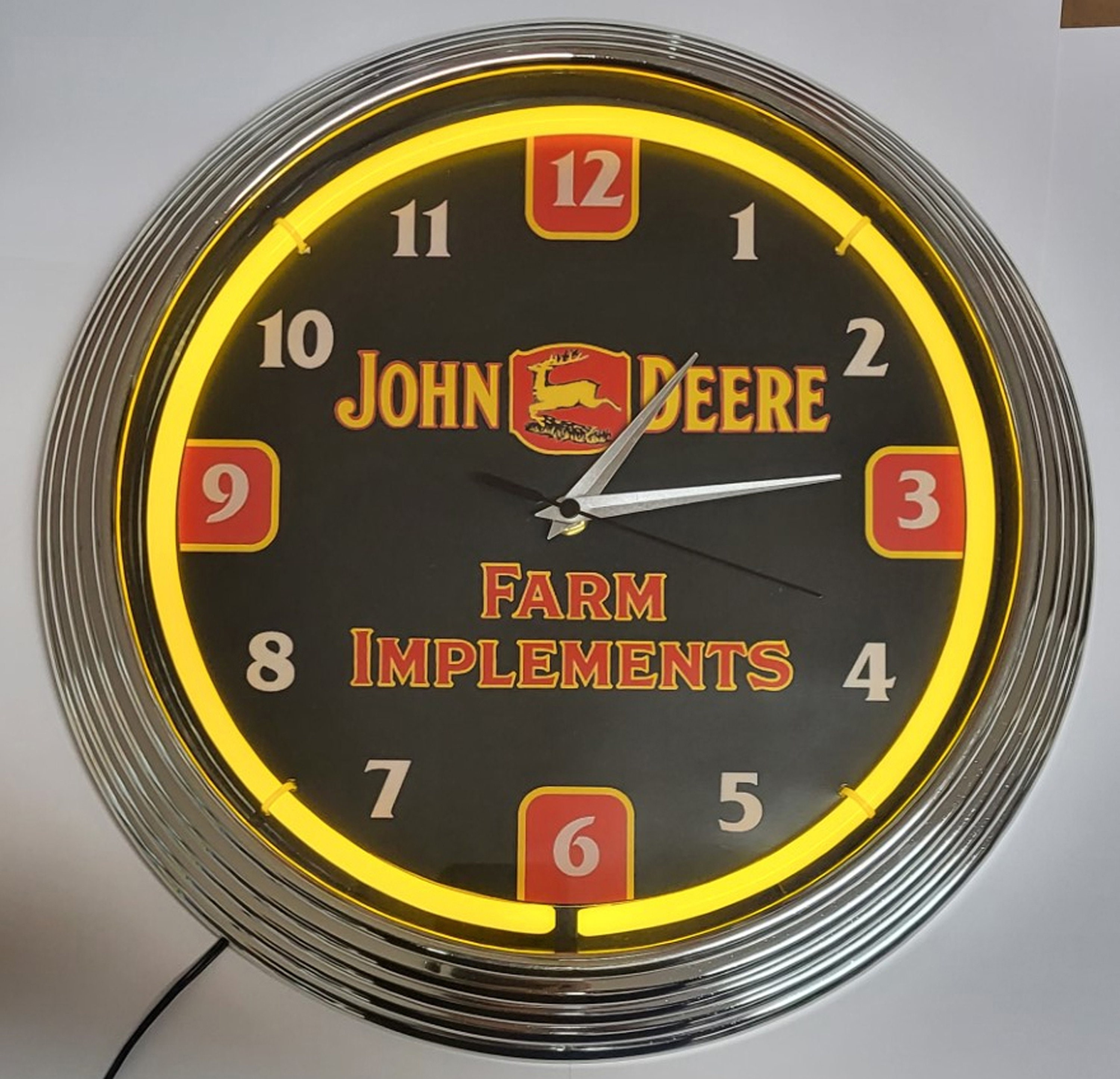 John Deere Farm Implements Neon Wall Clock - Etsy