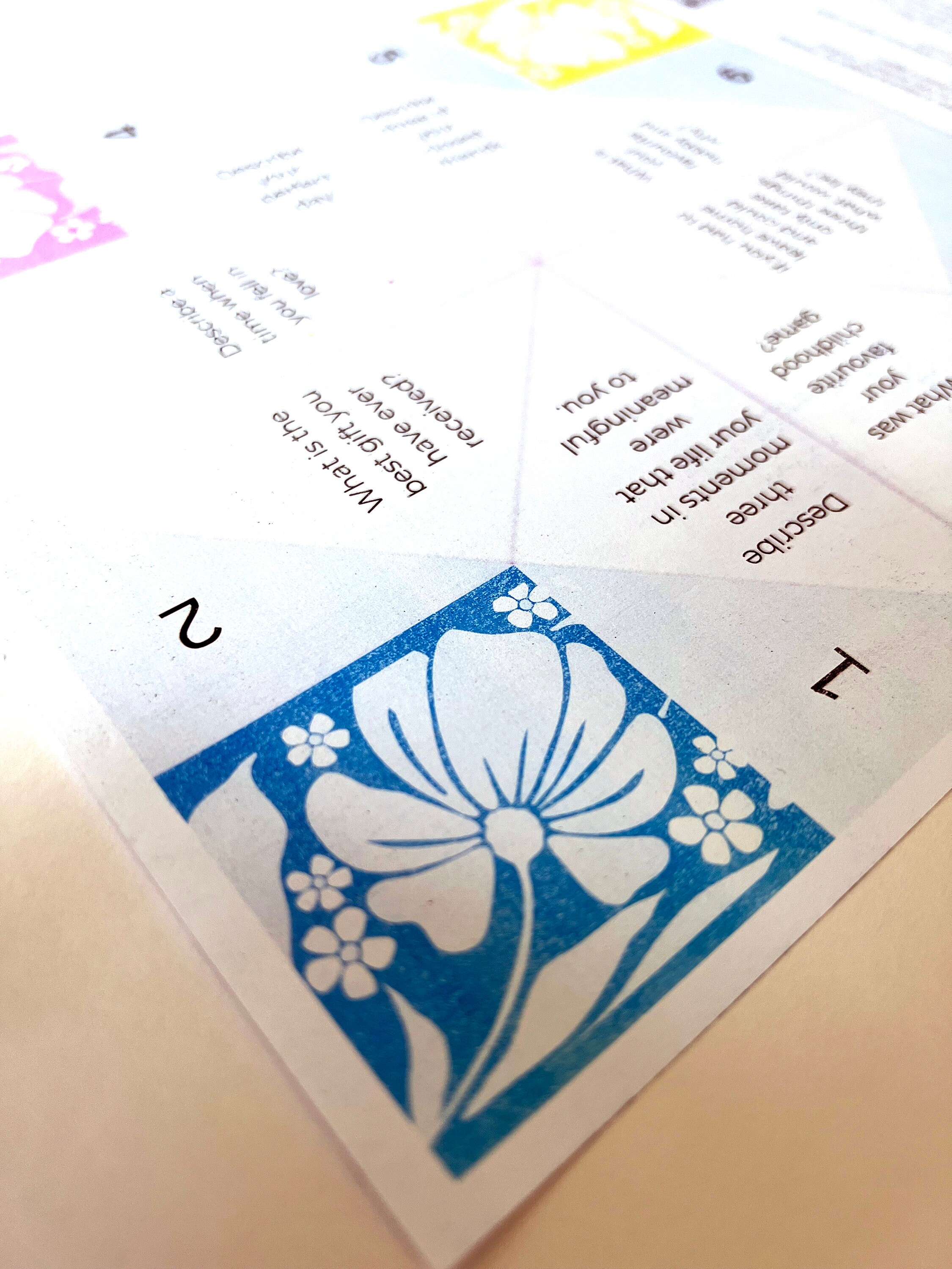 Printable Cootie Catcher Game: Family Life Story Activity (A4 Digital ...