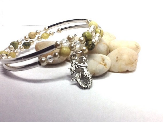 Mermaid Mayhem Pale Green Semi-precious Chrysolite and | Etsy