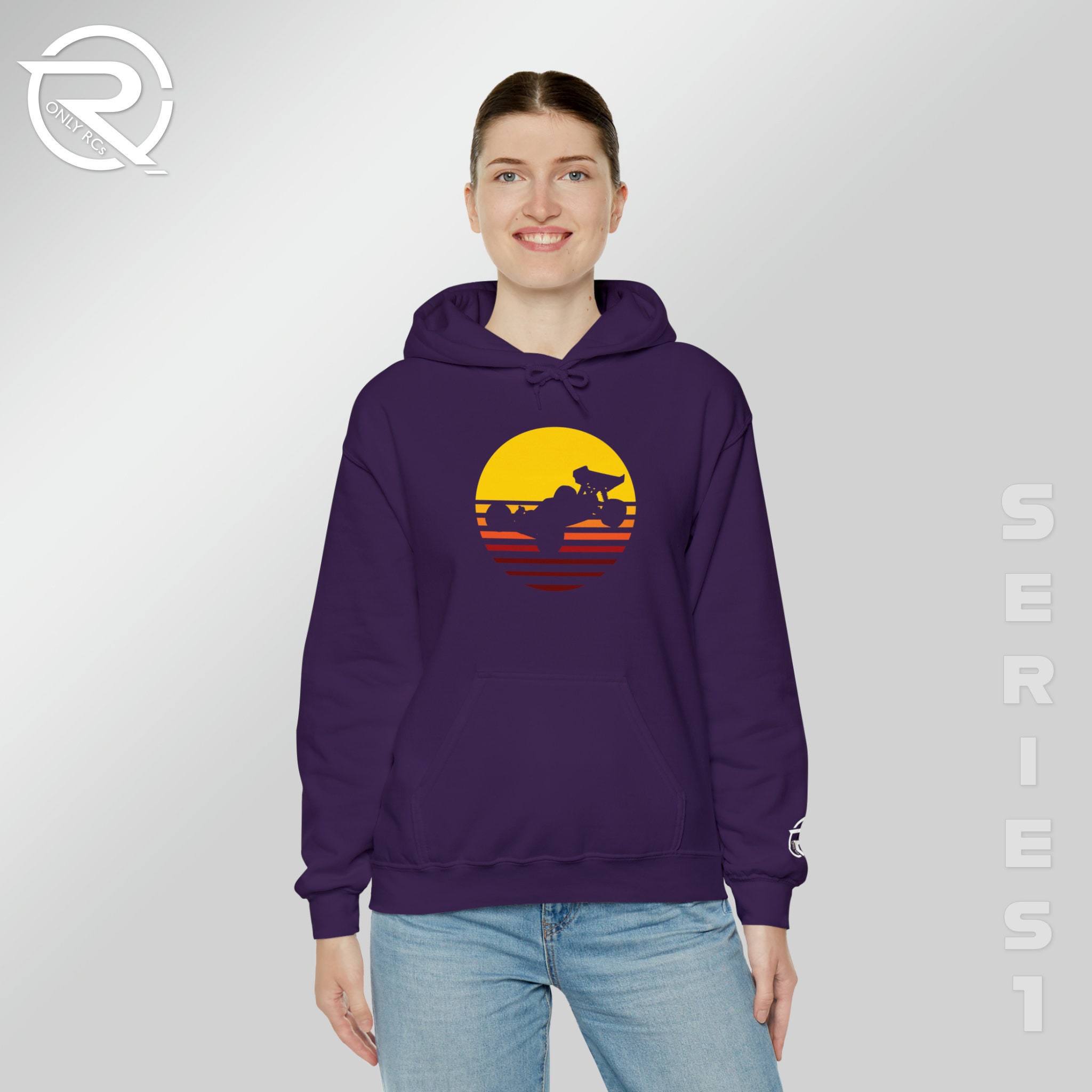 Onlyrcs - Sunset Fade Buggy Silhouette Unisex Heavy Blend™ Hooded ...