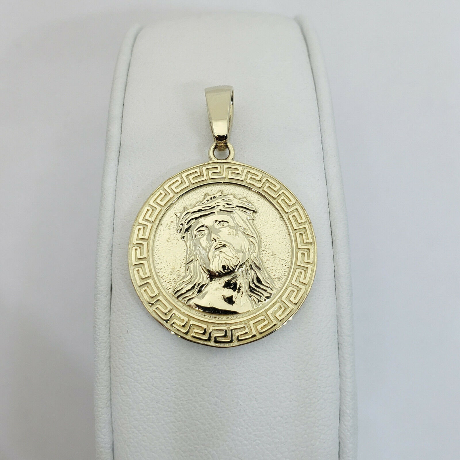 Solid 10K Yellow Gold Jesus Pendant Gold Jesus Piece 24mm 4.4 | Etsy