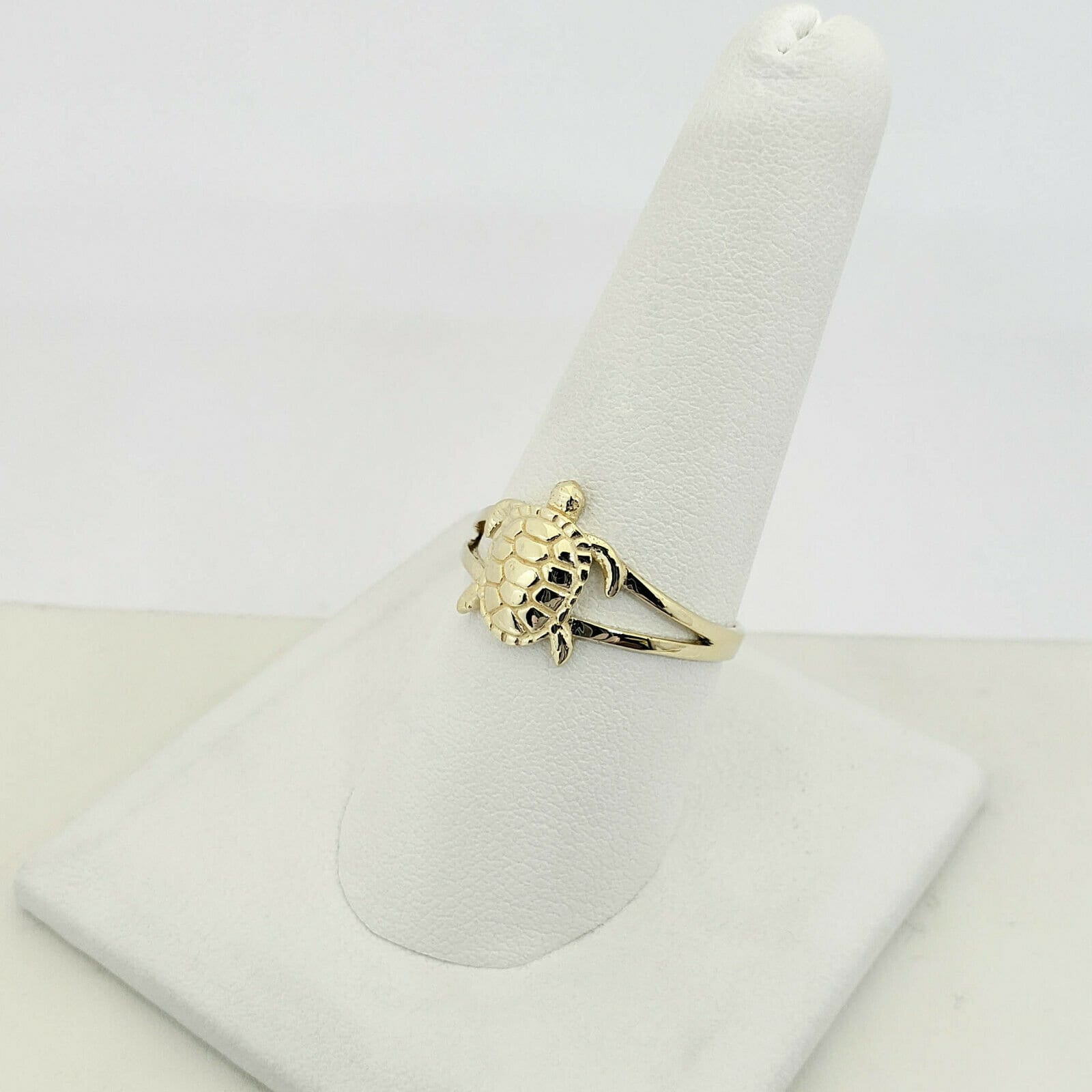 Solid 10K Women's Yellow Gold Ring Gold Turtle Ring Sizes | Etsy