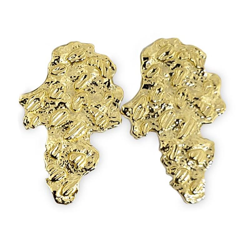 Gold Nugget Earrings - Etsy