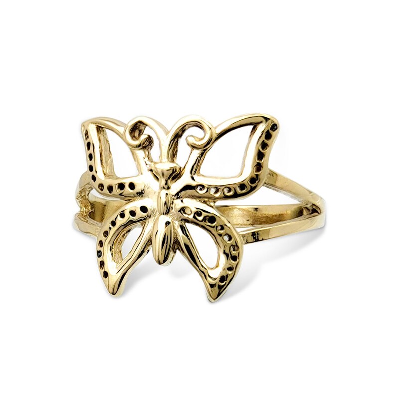 Gold Butterfly Ring - Etsy