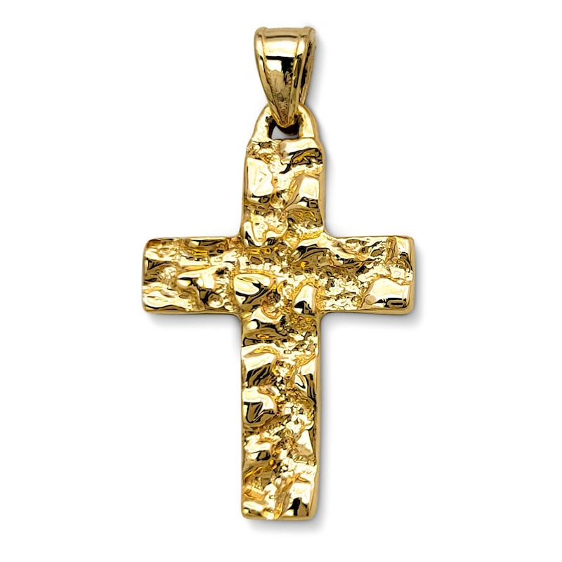 Gold Nugget Chain Pendant - Etsy