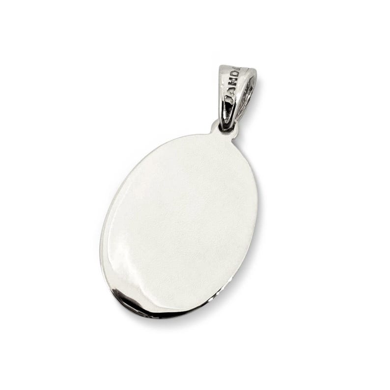 Solid 14K White Gold St. Christopher Medal Pendant, 3/4″, Catholic ...