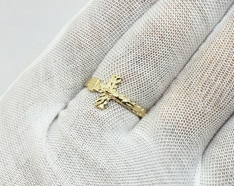 14k Gold Inri Cross | Etsy