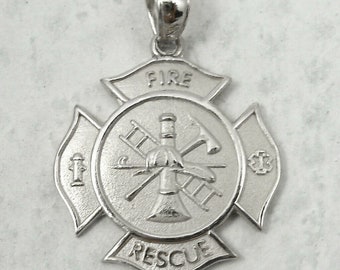 Firefighter Necklace for Men - Etsy