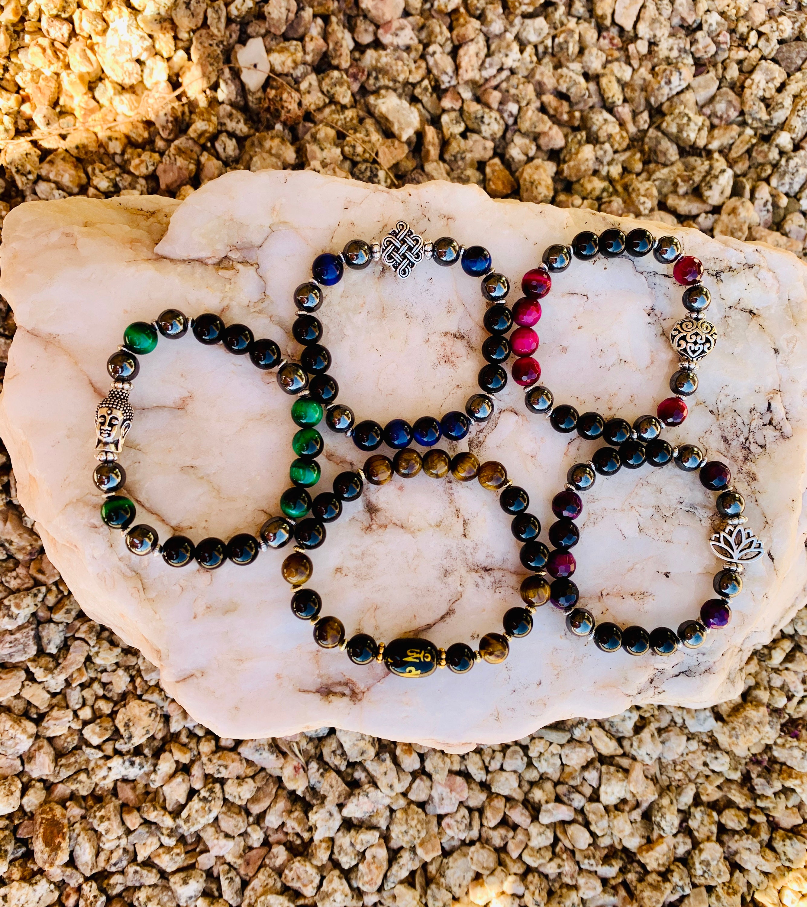 EMF Protection Bracelets With Tiger's Eye - Etsy