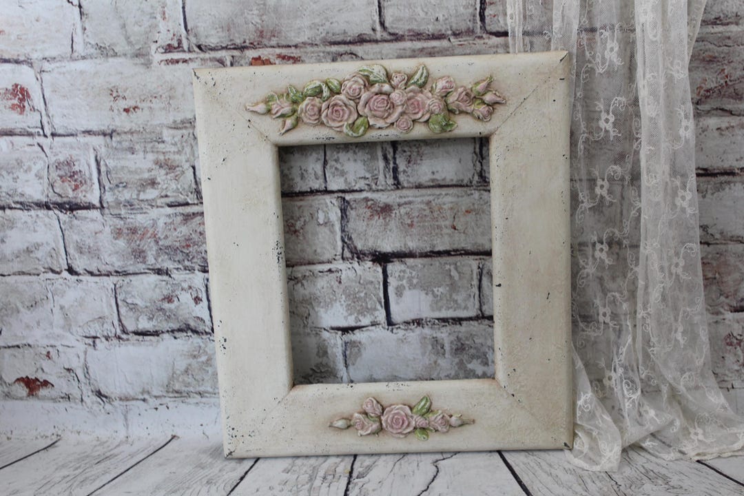 Chippy Chic Photo Frame: Vintage off White Cottage Decor - Etsy