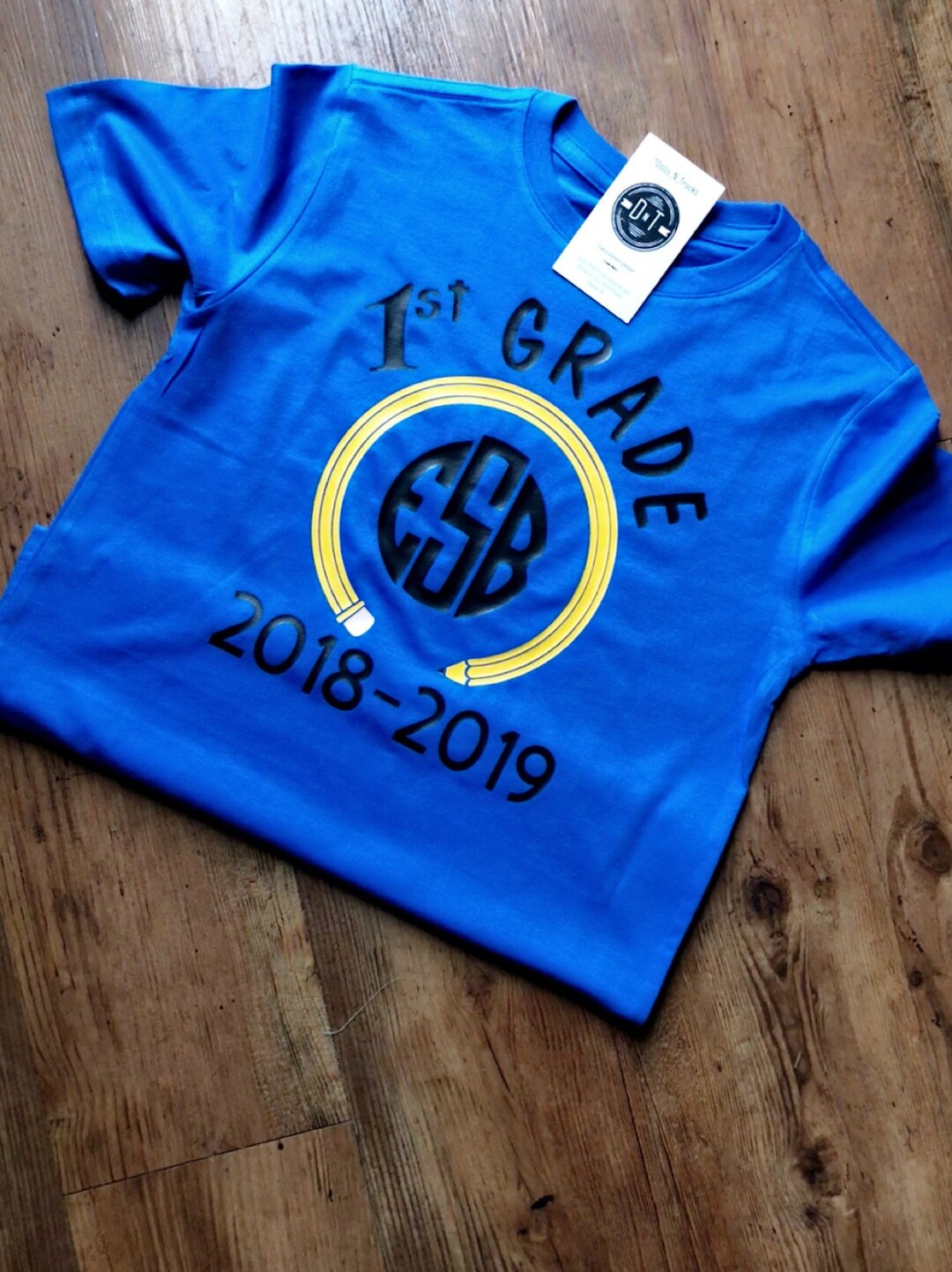 Monogrammed T-shirts for School - Etsy