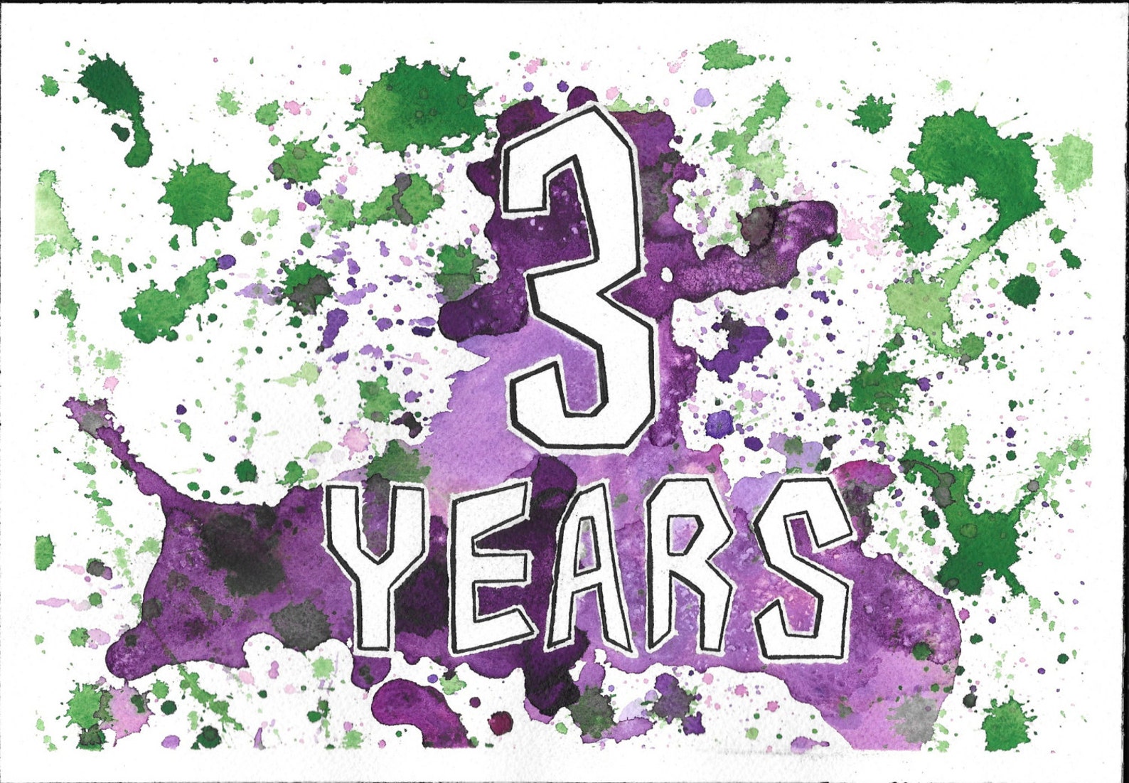 3 Years Sober Birthday Card Sobriety Card Sober Anniversary - Etsy