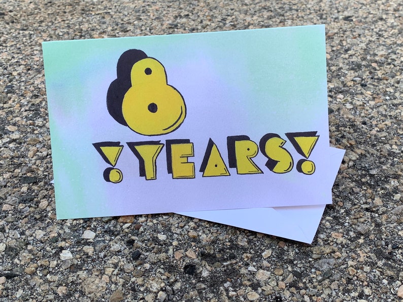 8 Years Sober Birthday Card, Sobriety Card, Sober Anniversary Card ... 8 Years Sober Birthday Card, Sobriety Card, Sober Anniversary Card ...