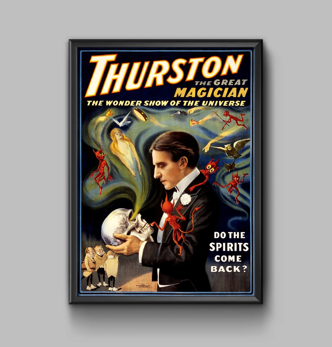 Vintage Poster, Vintage Magic Poster, Art Print, Thurston the Great ...