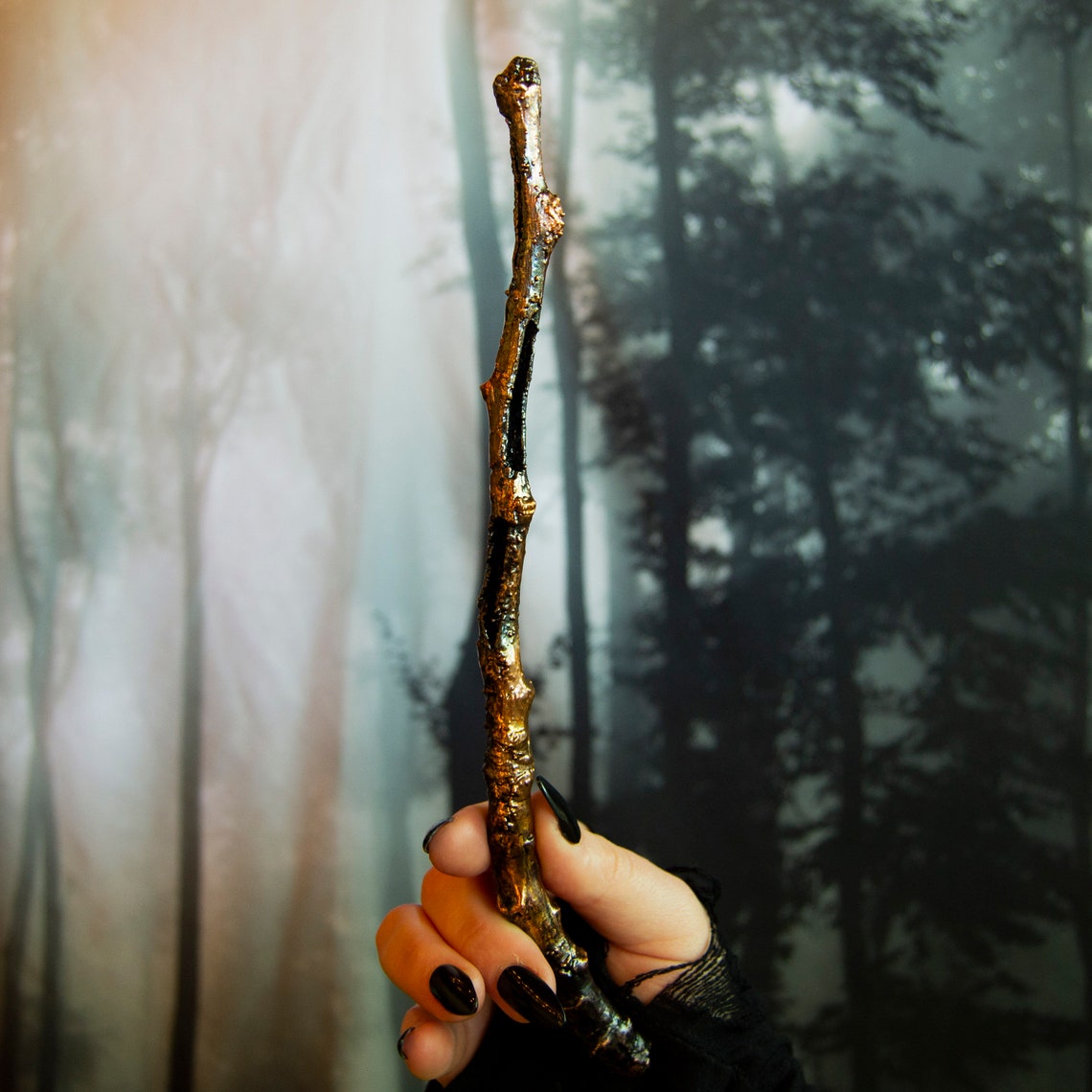 Creepy Hollow Magic Wand Spooky Halloween Dark Forest Goth Alt - Etsy