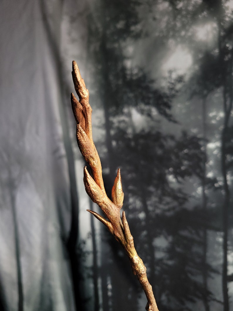 Copper Plated Cottonwood Tree Branch Magic Wand Flower | Etsy
