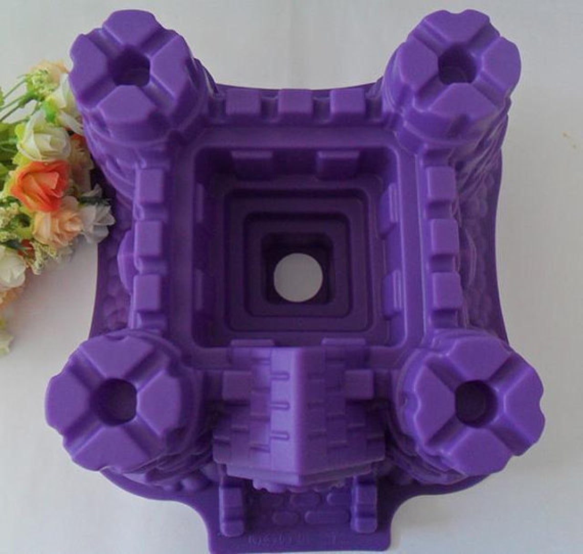 Large Castle Cake Mold Soap Mold Silicone Mold Soap Mould Biscuit Mold ...