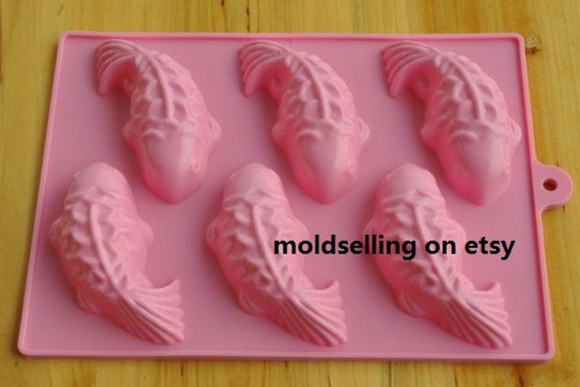 6-Fish Cake Mold Soap Mold Silicone Mold Biscuit Mold Baking | Etsy