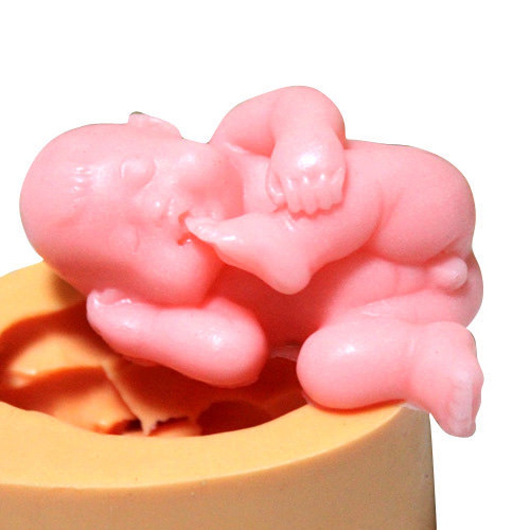3D Baby Boy Soap Mold Flexible Silicone Mold Candy Chocolate Mold Soap ...