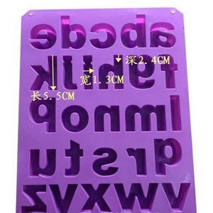 Lowercase Letter Alphabet Cake Mold Soap Mold Silicone Mold Biscuit ...
