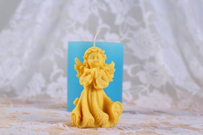Pray Angel Girl 3D Soap Mold Flexible Silicone Mold Candy Mold ...