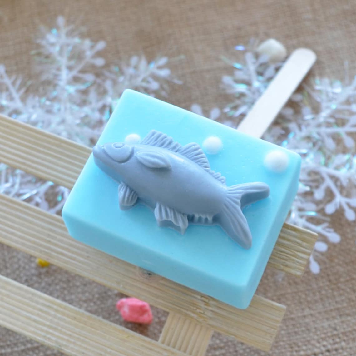 Tuna Fish Soap Mold Flexible Silicone Mold Candy Chocolate Mold Polymer ...