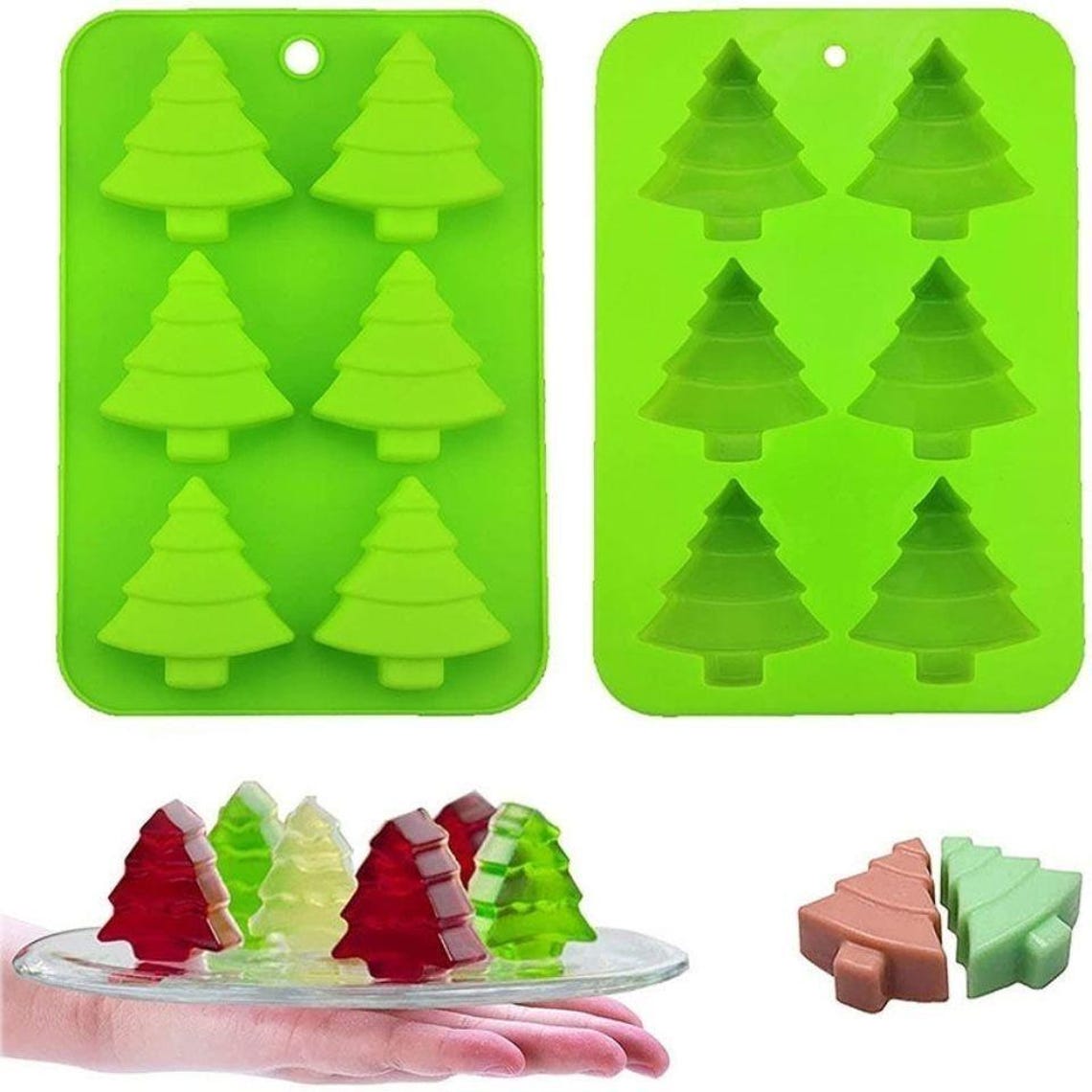 6-christmas Tree Chocolate Cake Mold Soap Mold Silicone Mold Biscuit ...