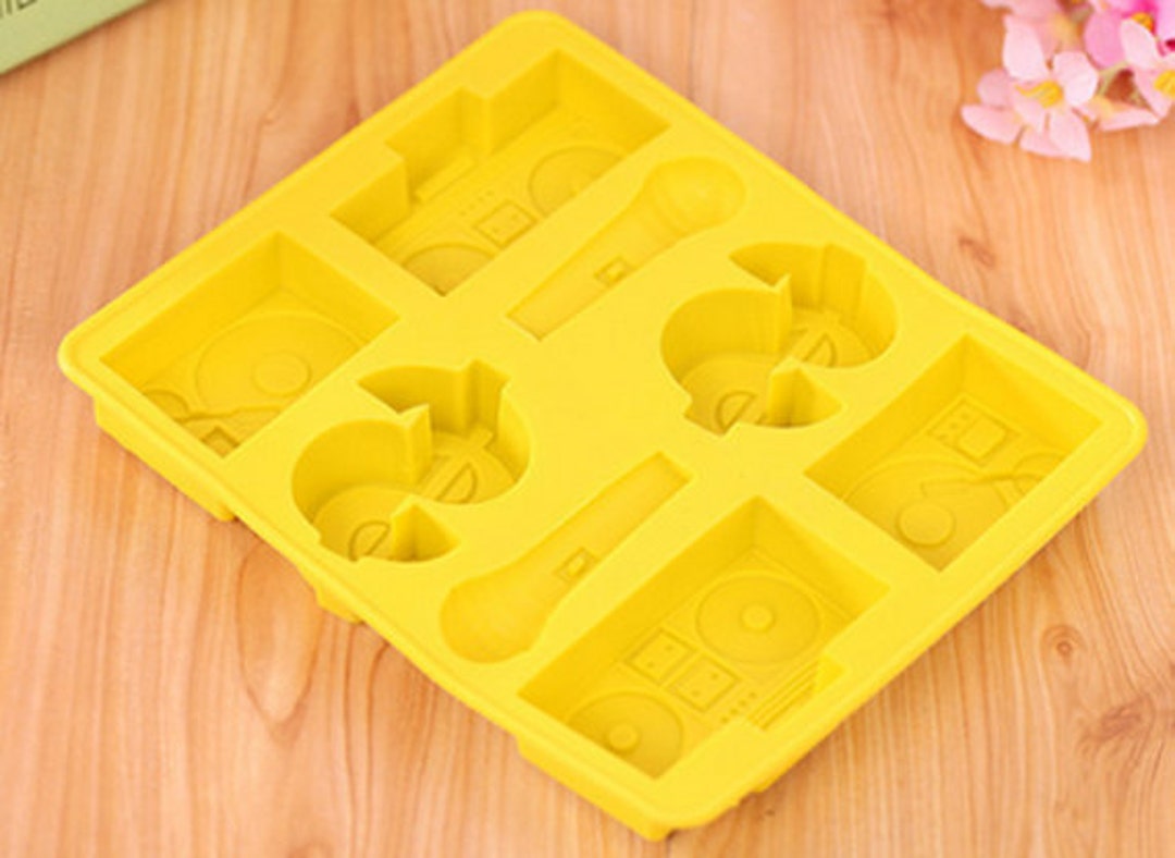 Microphone Music Ice Mold Ice Tray Flexible Silicone Mold DIY Mold ...