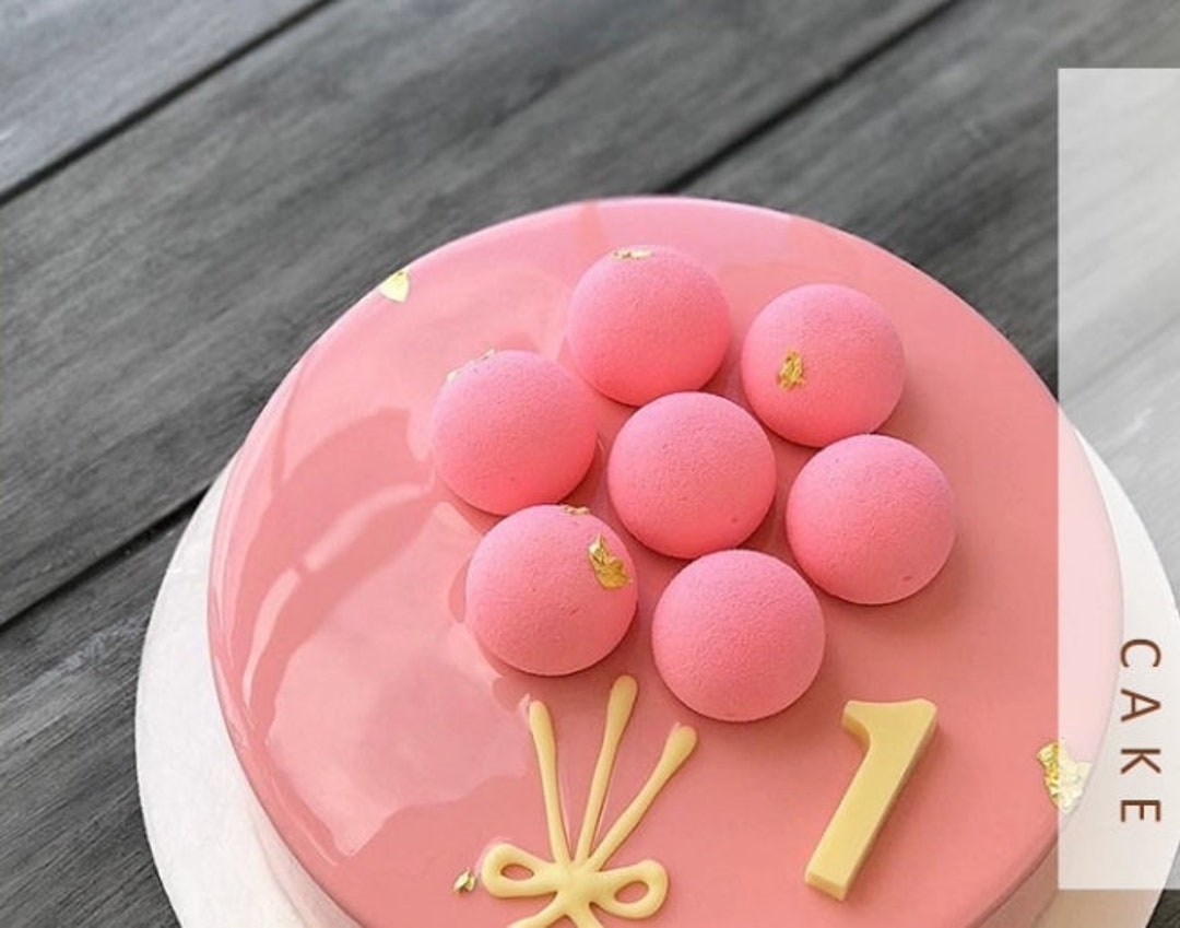 3D Round Ball Mousse Cake Mold Silicone Mold Cube Mousse Chocolate ...