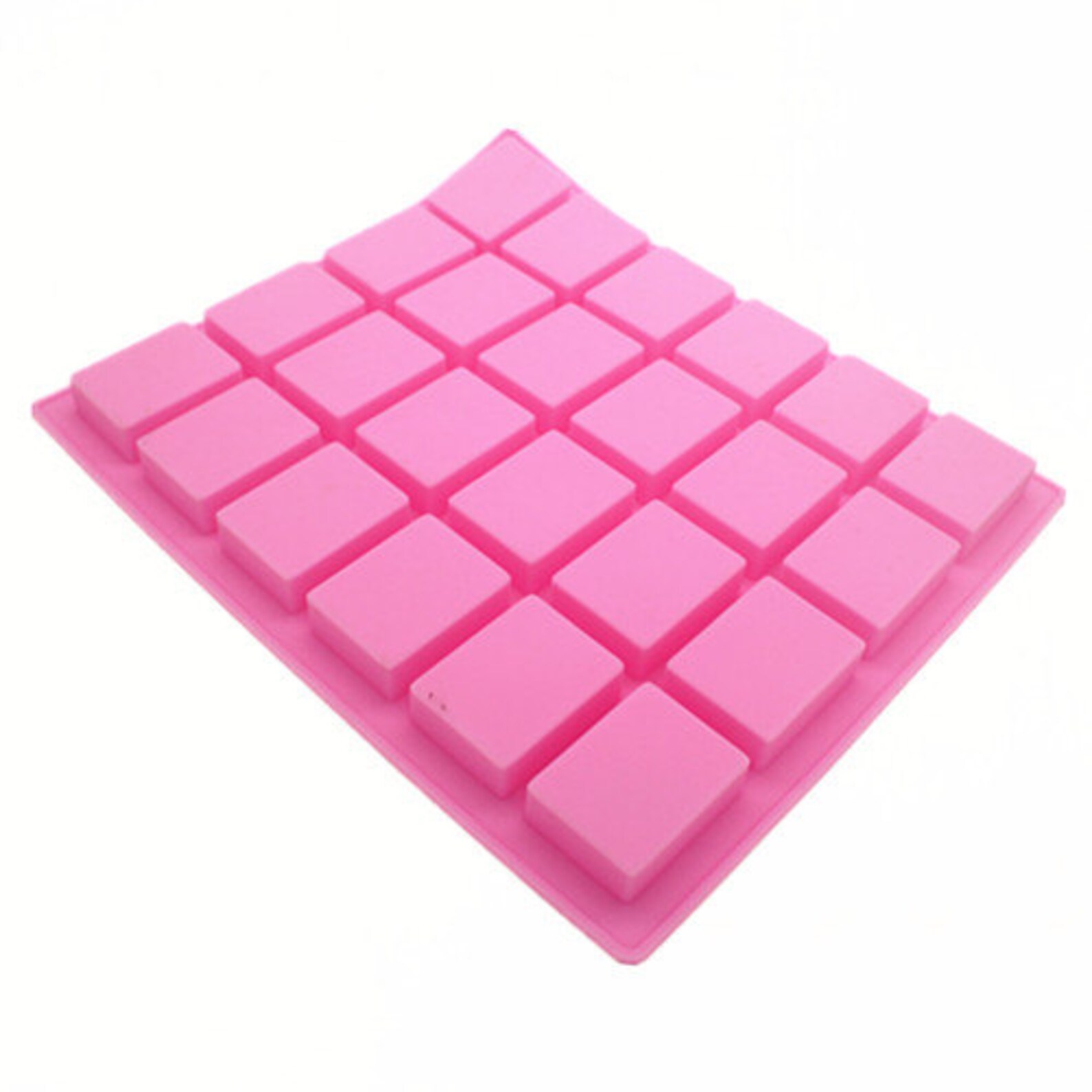 24-oblong Bar Soap Mold Cake Mold Silicone Mold Soap Mould Biscuit Mold ...