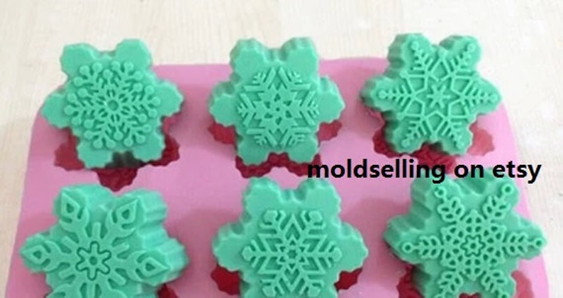 Snowflake Cake Mold Soap Mold Silicone Mold Soap Mould Biscuit - Etsy