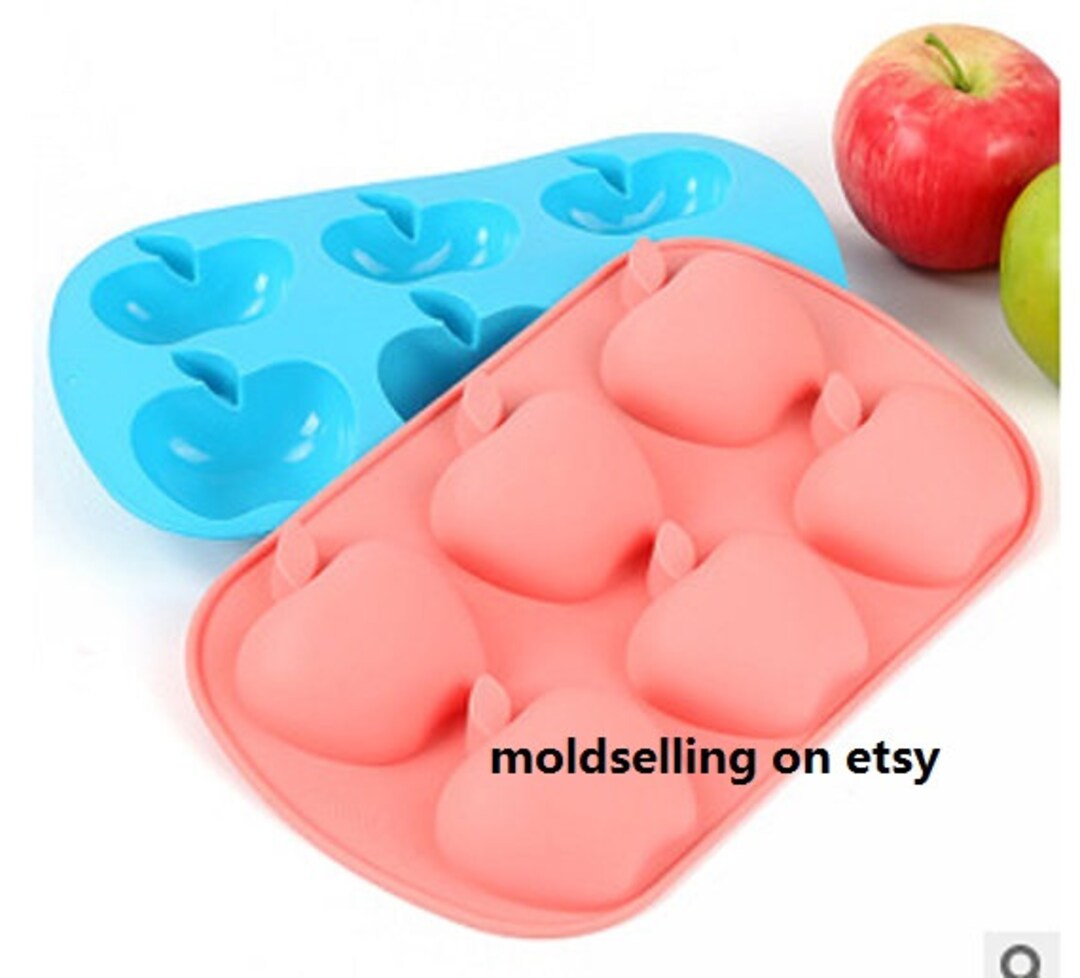 Apple Cake Mold Soap Mold Silicone Mold Biscuit Mold Baking Tool ...
