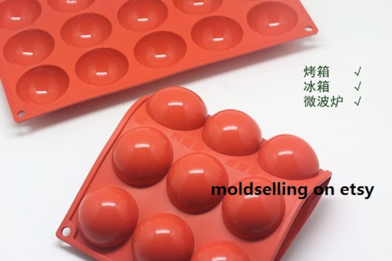 15-round Ball Mold Pudding Mold Cake Mold Bakeware Silicone | Etsy