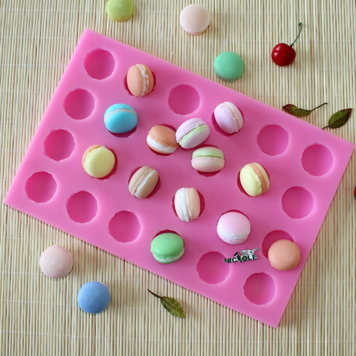 Mini Macaroon Soap Mold Flexible Silicone Mold Candy Chocolate - Etsy
