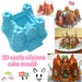 Large Castle Cake Mold Soap Mold Silicone Mold Soap Mould Biscuit Mold ...