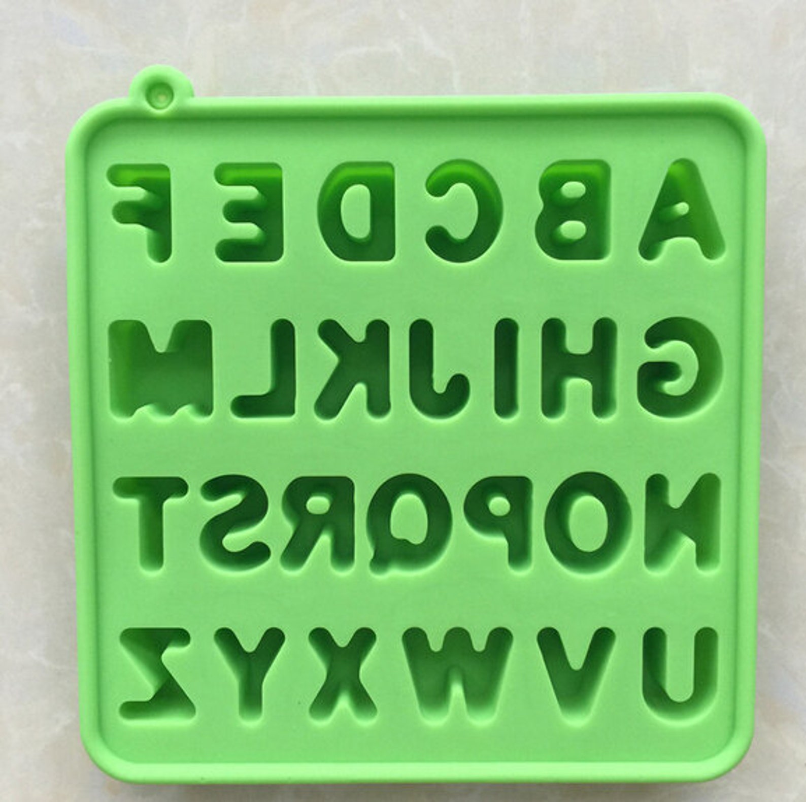 Alphabet Letter Chocolate Mold Soap Cake Mold Silicone Epoxy Mold Ice ...