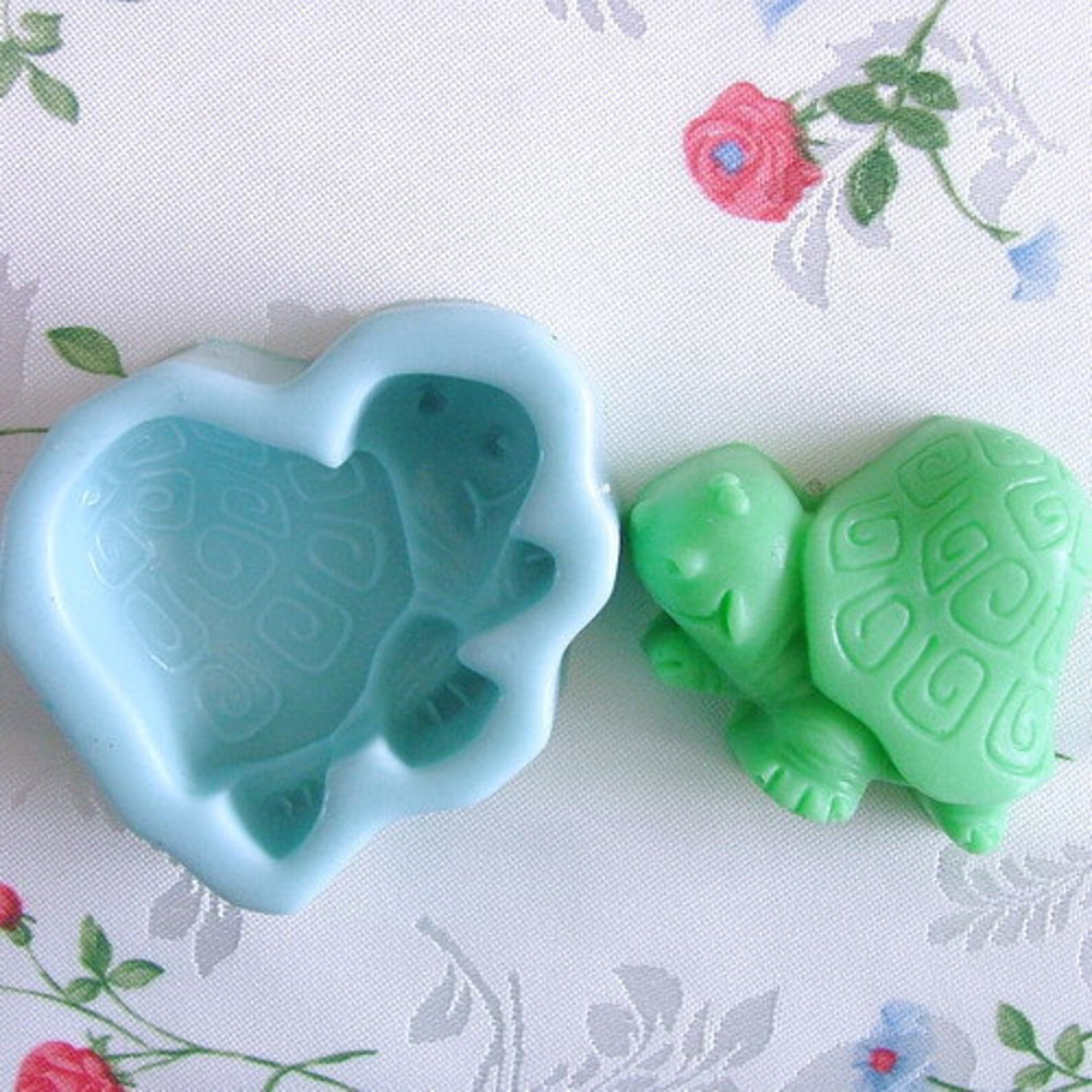 Tortoise Soap Mold Flexible Silicone Mold Candy Chocolate Mold Polymer ...