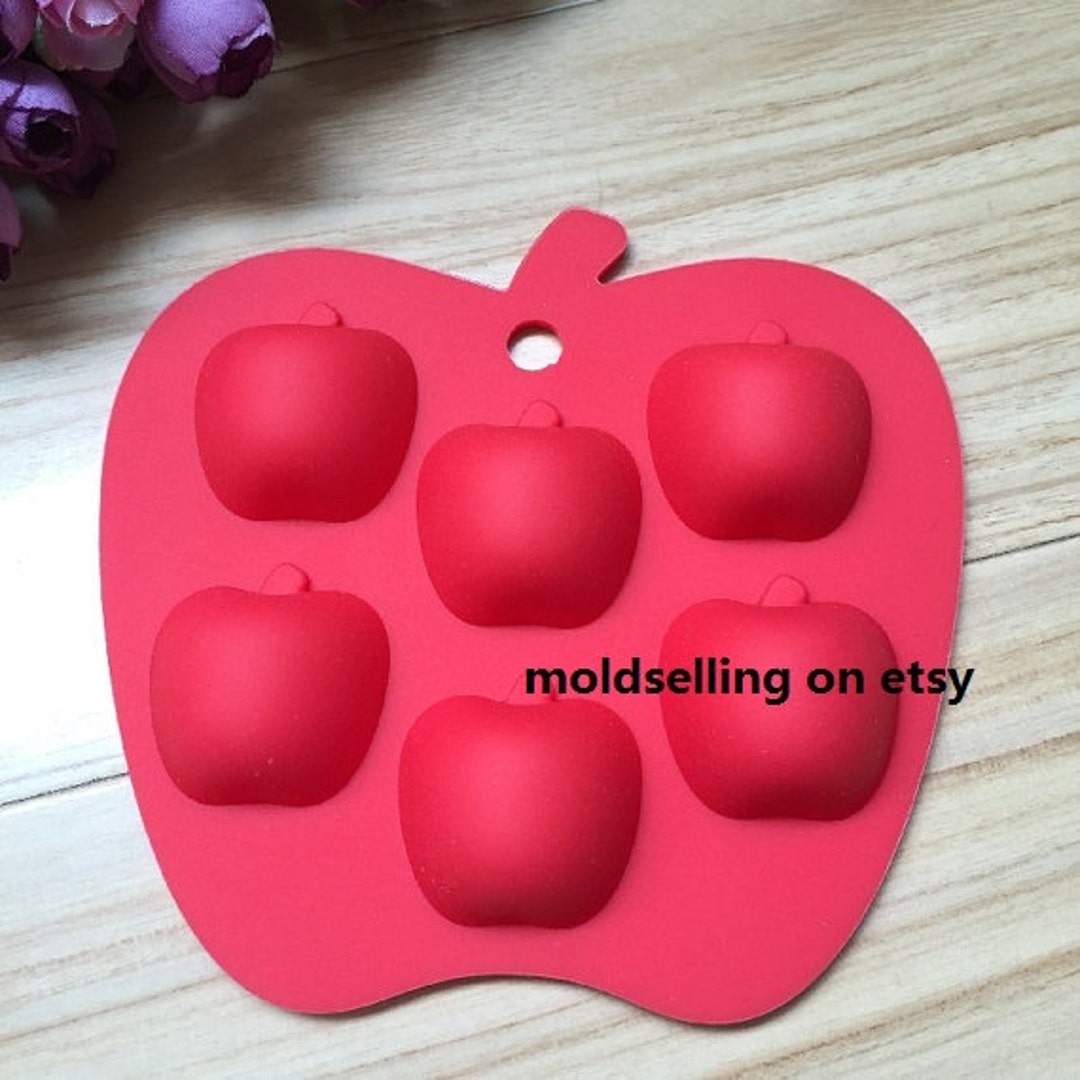 Apple Cake Mold Soap Mold Silicone Mold Biscuit Mold Baking Tool ...