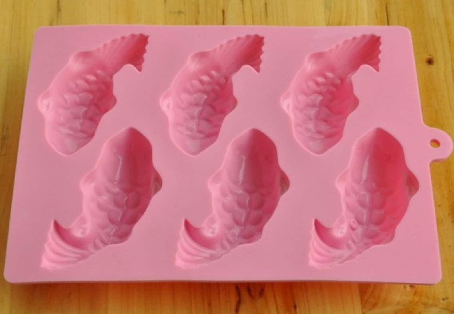 6-fish Cake Mold Soap Mold Silicone Mold Biscuit Mold Baking - Etsy