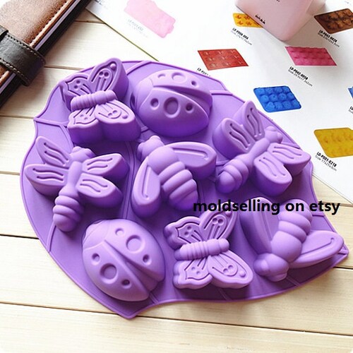 Butterfly Floral Cake Mold Soap Mold Silicone Mold Soap Mould - Etsy