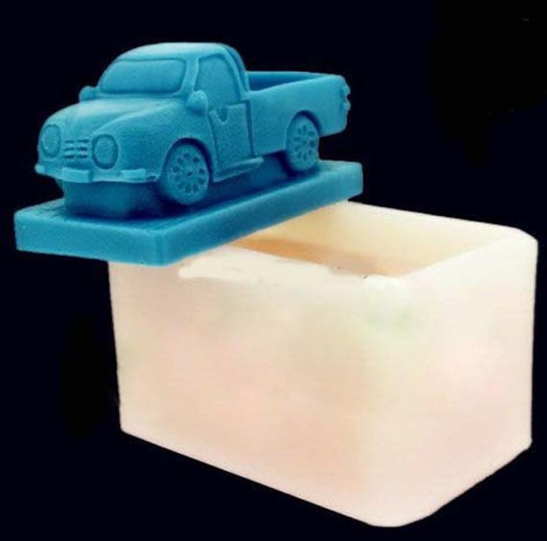 Truck Car 3D Soap Mold Flexible Silicone Mold Candy Chocolate Mold Soap ...
