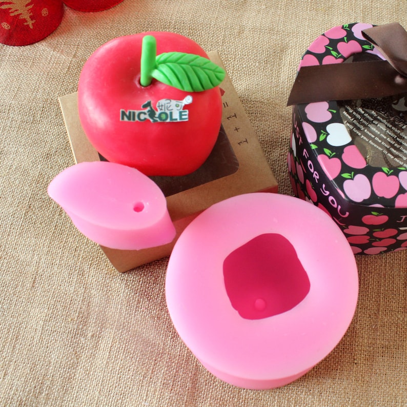 3D Apple Soap Mold Flexible Silicone Mold Candy Chocolate Mold | Etsy