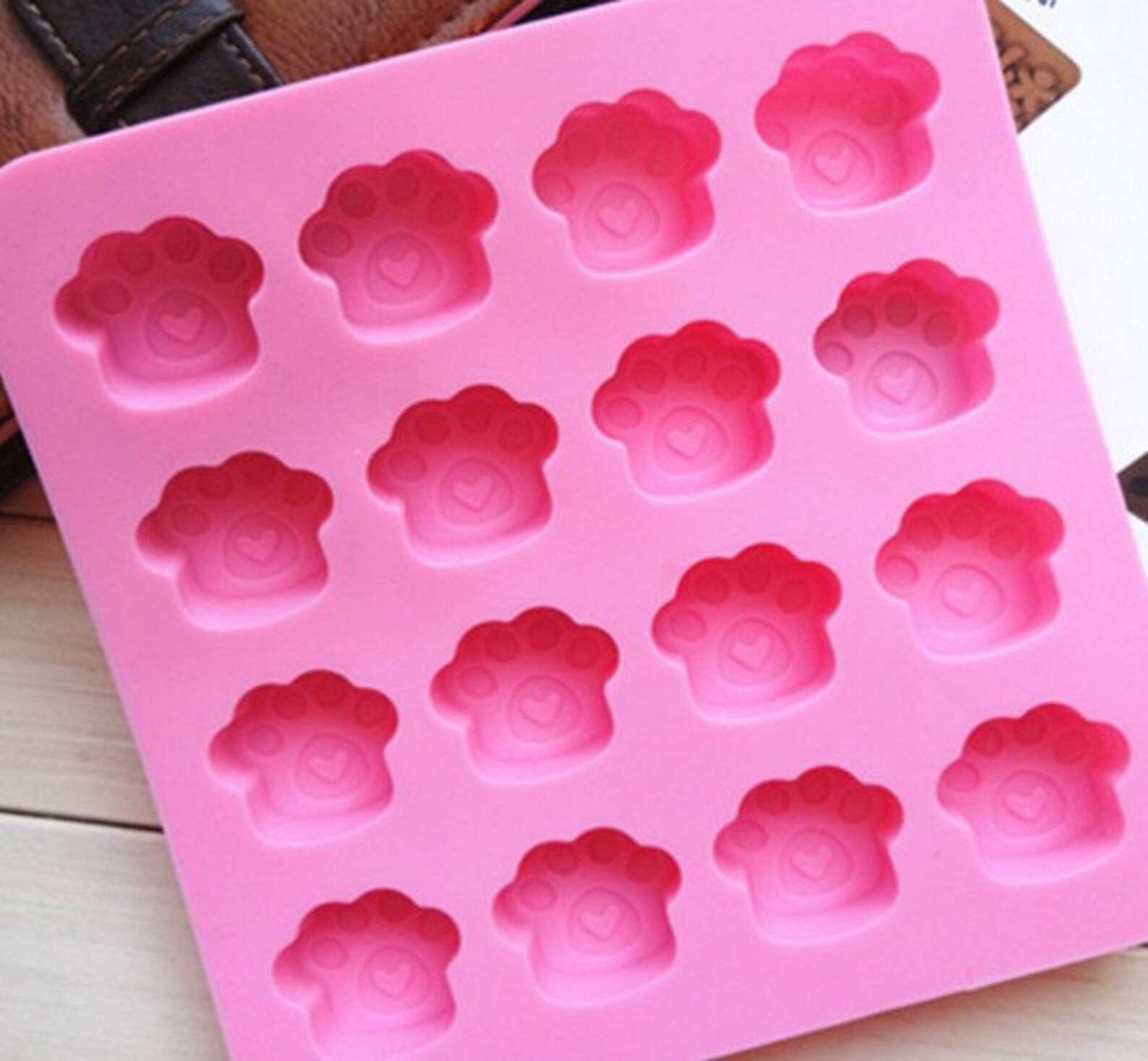 16-dog Footprint Pet Mold Soap Mold Cake Mold Silicone Mold - Etsy