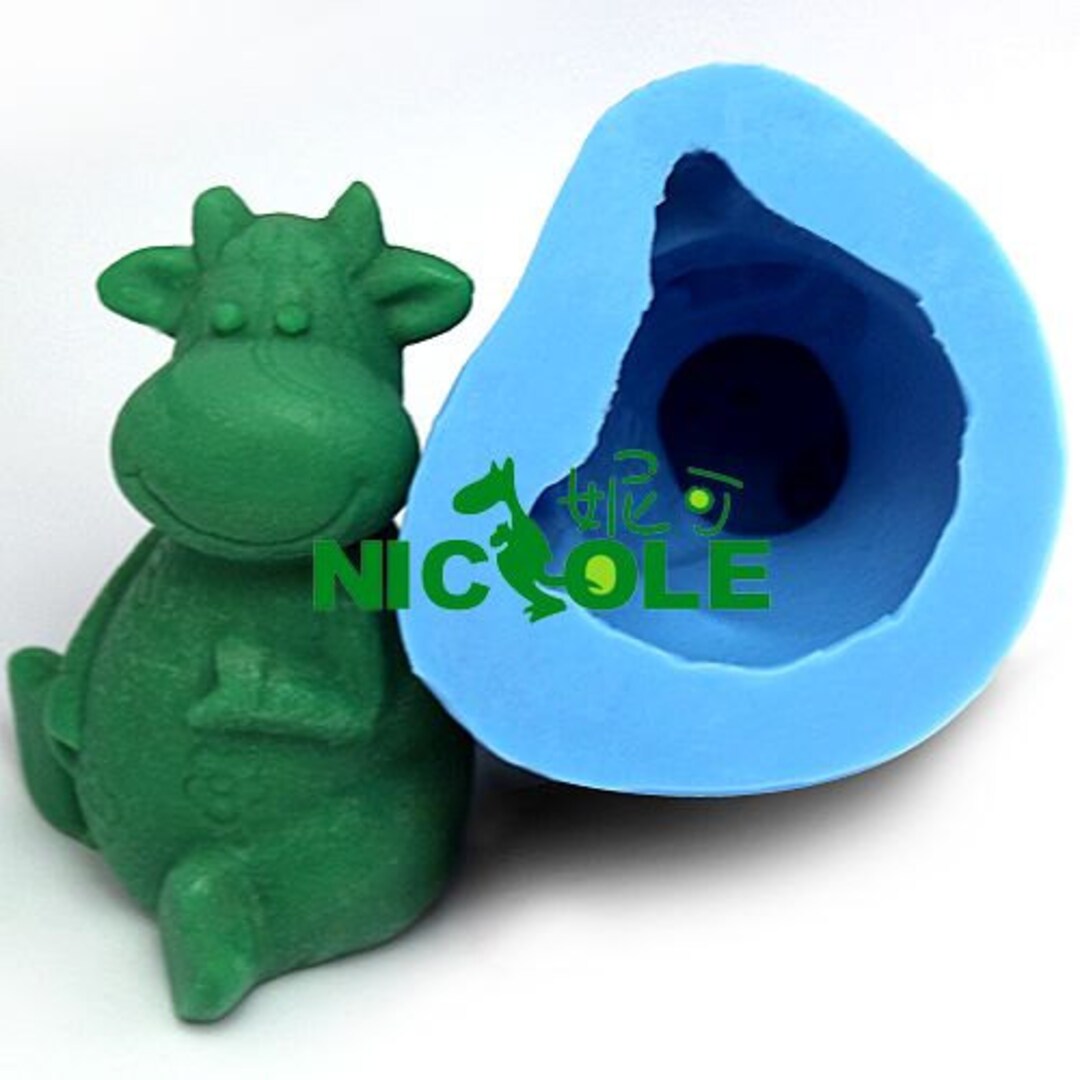 3D Milk Cow Soap Mold Flexible Silicone Mold Candy Chocolate Mold Soap ...