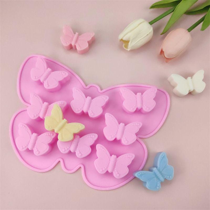 Butterfly Ice Mold Ice Tray Flexible Silicone Mold DIY Mold Jewelry ...