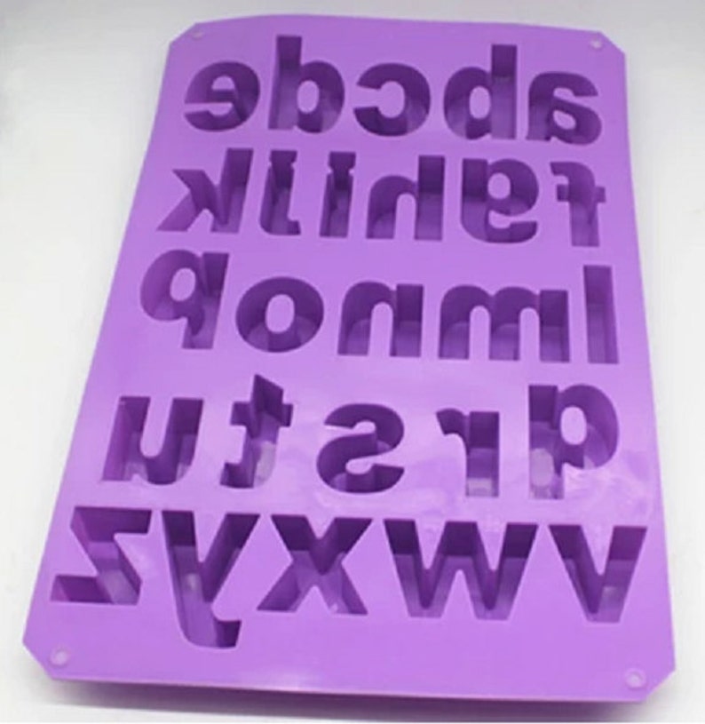 Lowercase Letter Alphabet Cake Mold Soap Mold Silicone Mold - Etsy