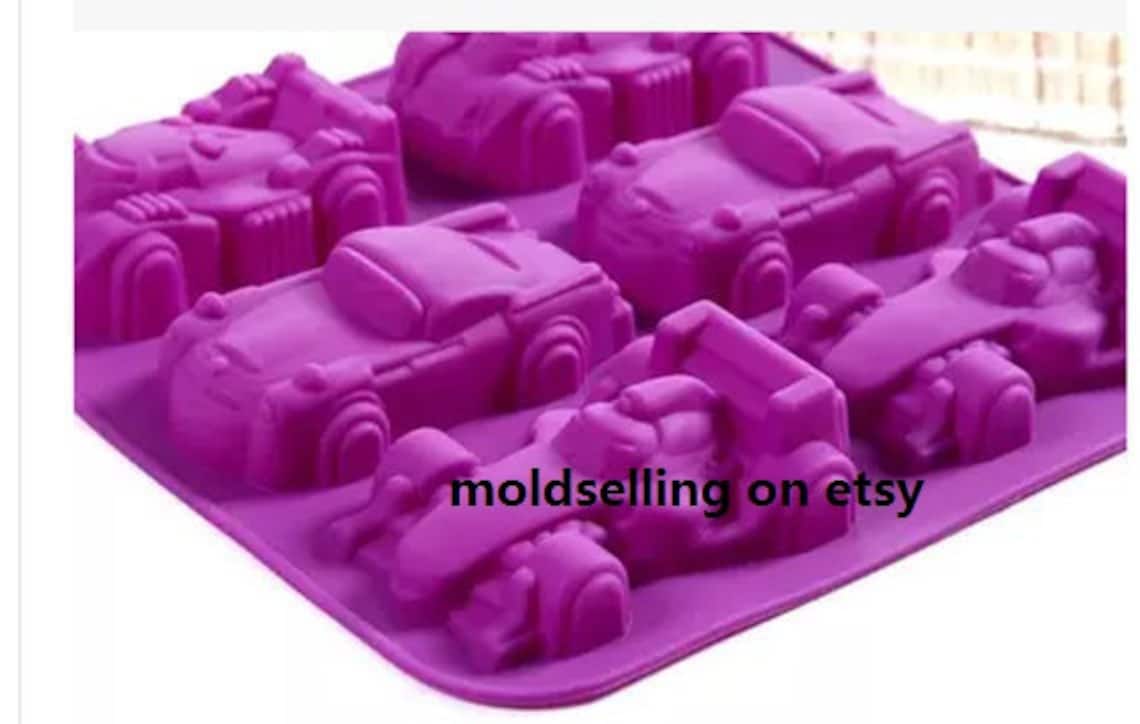 Racing Car Chocolate Cake Mold Soap Mold Silicone Mold Biscuit | Etsy