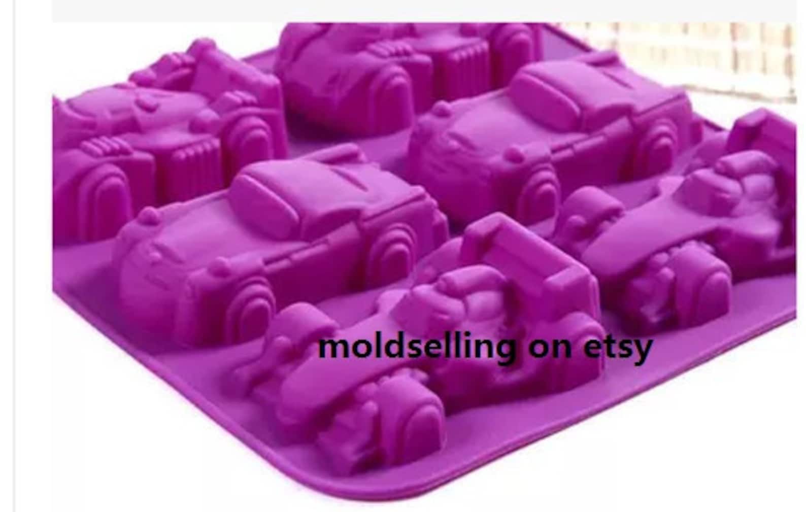 Racing Car Chocolate Cake Mold Soap Mold Silicone Mold Biscuit Mold ...